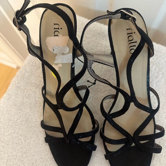 Rialto | Shoes | Rialto Elegant Black Strappy Heels | Poshmark